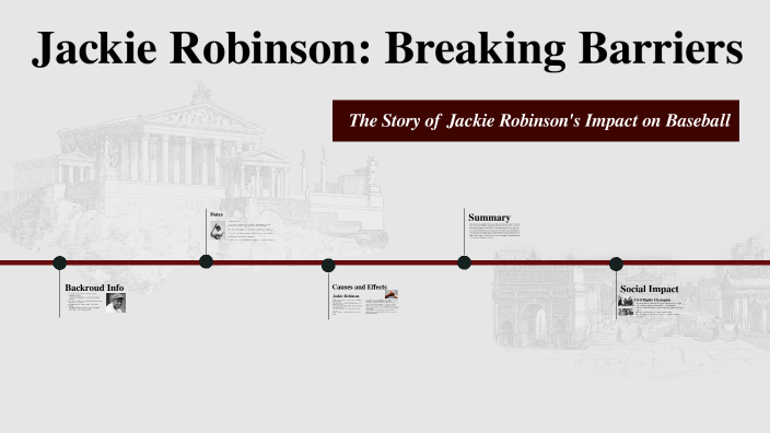 Jackie Robinson: Breaking Barriers by Micah Dalley on Prezi Jackie Robinson: Breaking Barriers by Micah Dalley on Prezi