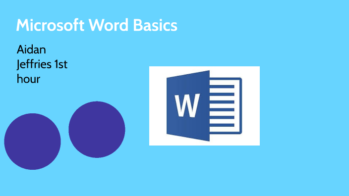 Microsoft Word Basics by Student: Aidan Jeffries on Prezi