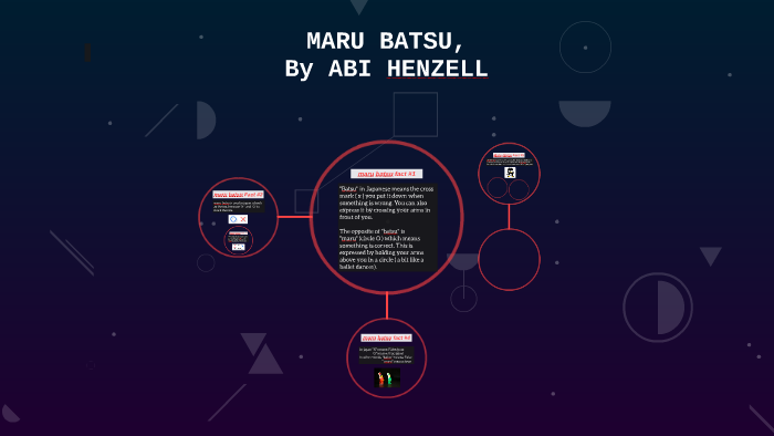 what is maru batsu by Abi Henzell on Prezi