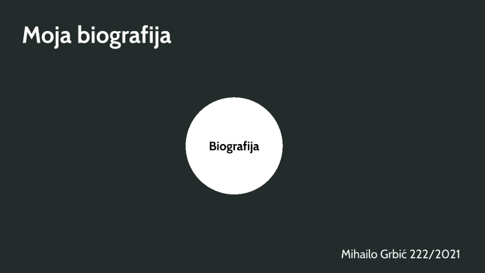 Biografija by Mihailo Grbic on Prezi