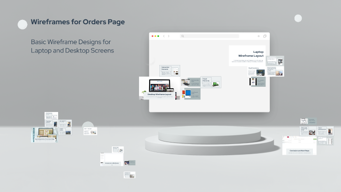Wireframes for Orders Page by Chardin Baartman on Prezi