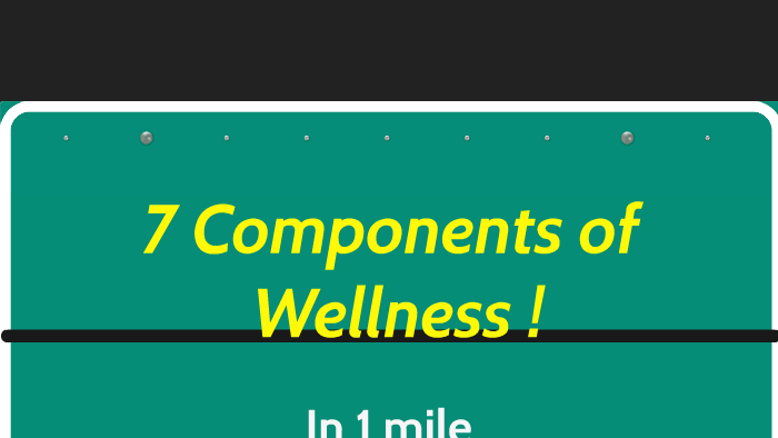 7 Components of Wellness ! by justin belew on Prezi
