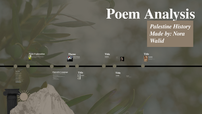 Poem Analysis by Nora Diab on Prezi