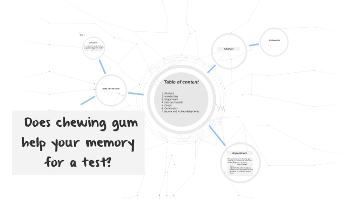 Does chewing gum help your memory perform better on a test by lisa ...