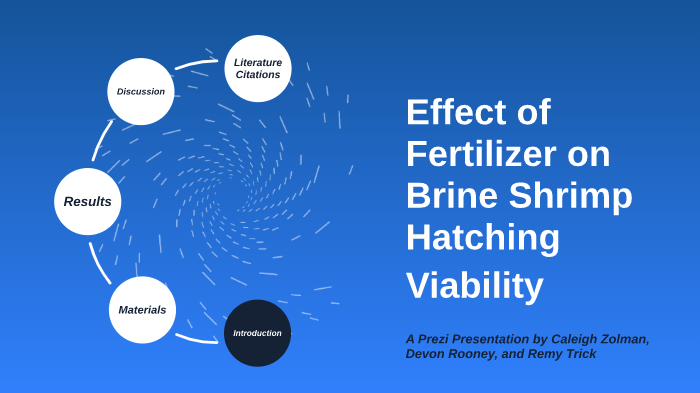 Effect of Fertilizer of Brine Shrimp Hatching Viability by Remy Trick ...