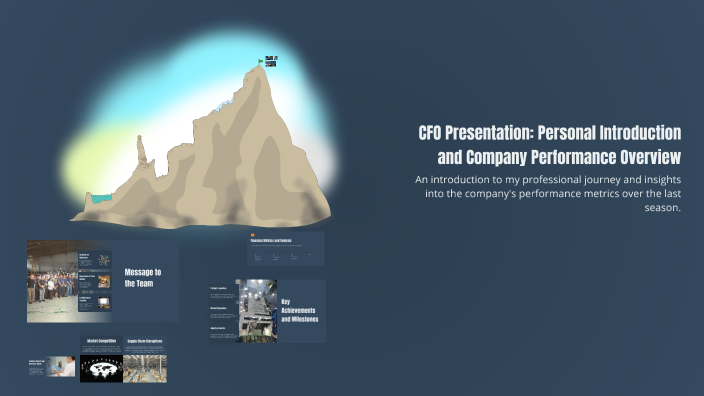 CFO Presentation: Personal Introduction and Company Performance ...