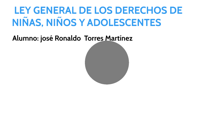 LEY GENERAL DE LOS DERECHOS DE NIÑAS, NIÑOS Y ADOLESCENTES by ronaldo ...