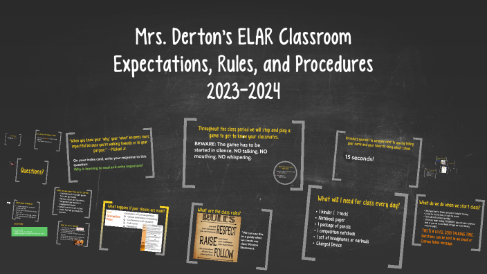 2023-2024 ELAR Expectations, Rules, and Procedures by Juleen Flint on Prezi
