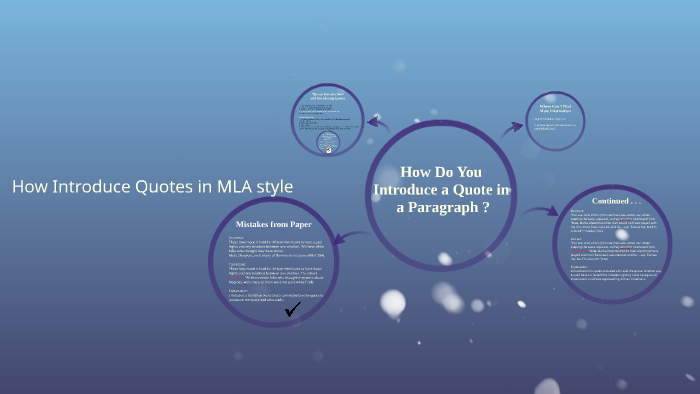 How Introduce Quotes in MLA style by Jala Moss on Prezi