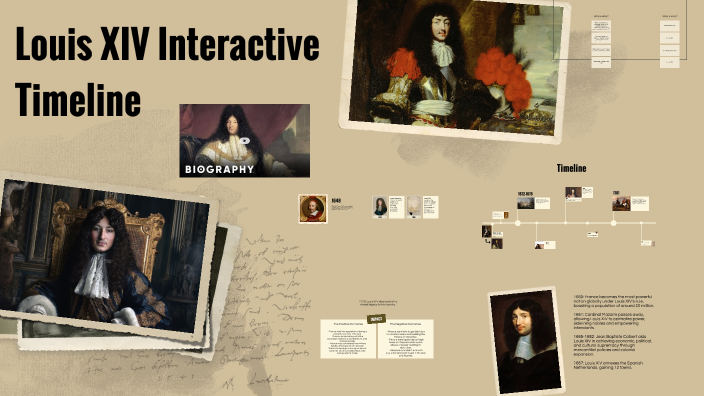 Louis XIV Interactive Timeline Presentation by Sarah Al Khadri on Prezi