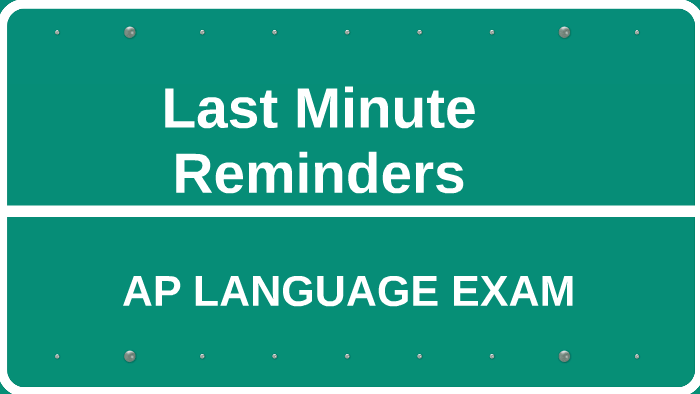Last Minute Reminders by Lori Waddell on Prezi