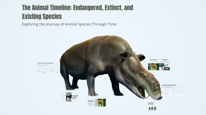 The Animal Timeline: Endangered, Extinct, and Existing Species by ...