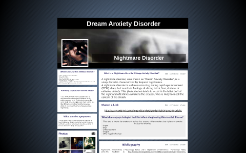 Nightmare Disorders by alyssa stock on Prezi