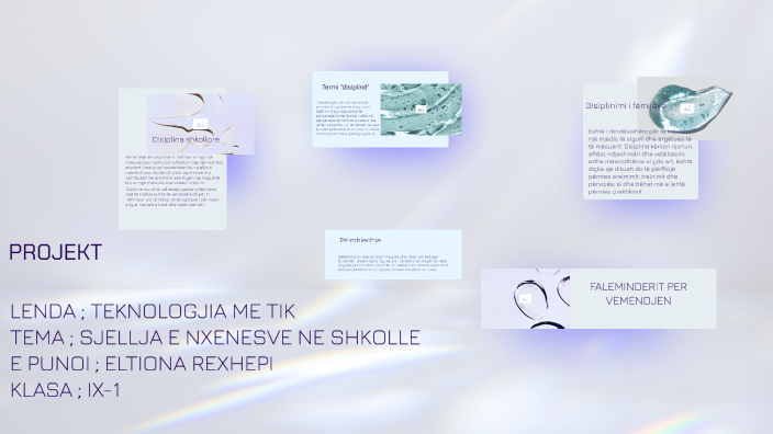 Sjellja e nxensve ne shkolle by Eltiona Rexhepi on Prezi