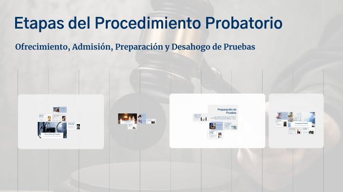 Etapas del Procedimiento Probatorio by Nora Nieves on Prezi
