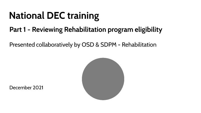Rehab eligibility review flowchart by Sabrina Maiorano on Prezi