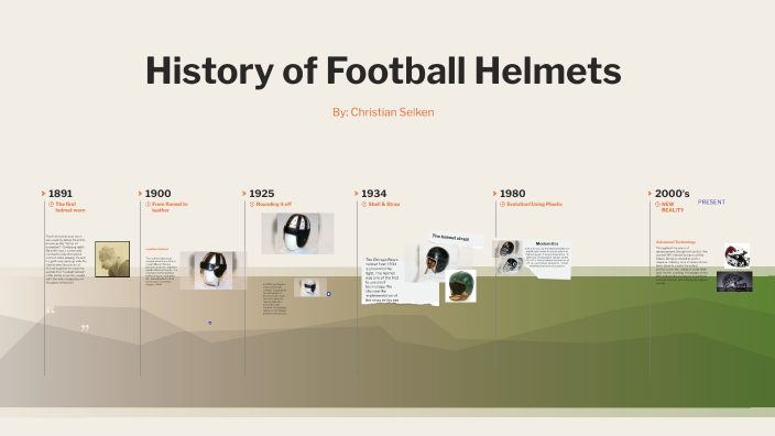 Timeline of the Football Helmet by Christian Selken on Prezi