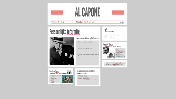 NEWSPAPER HEADLINE Al CAPONE by Thomas Costermans on Prezi