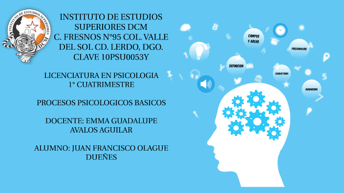 PROCESOS PSICOLOGICOS BASICOS by JUAN OLAGUE on Prezi