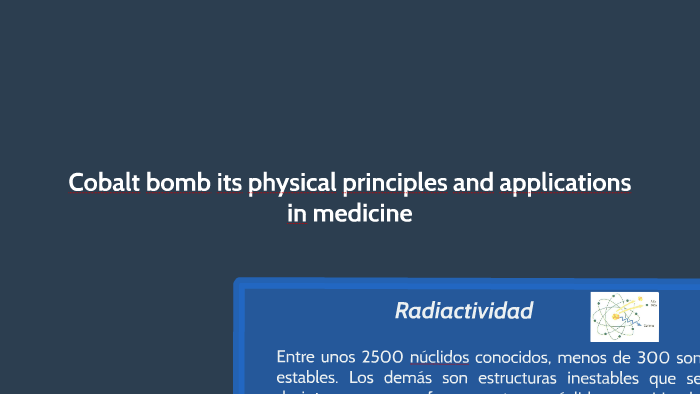 Cobalt bomb its physical principles and applications in medi by Alvis ...