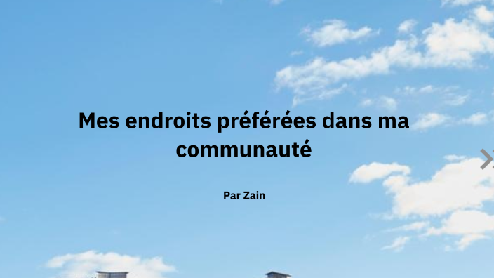 My Favorite Places in My Community by ZA - 07BL 848804 Glenhaven Sr PS ...