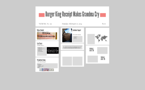 Burger King Receipt Makes Grandma Cry by Robert Voth