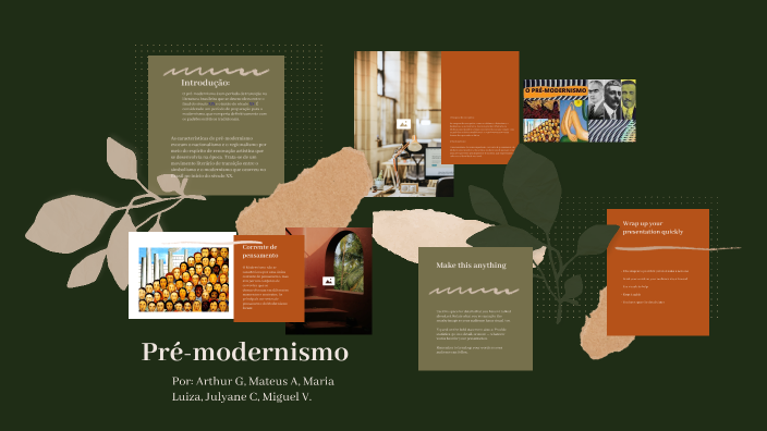 Pré-modernismo by Arthur Gaspar Imperial on Prezi