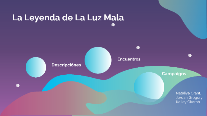 La Leyenda de La Luz Mala by celia rogers-grant on Prezi