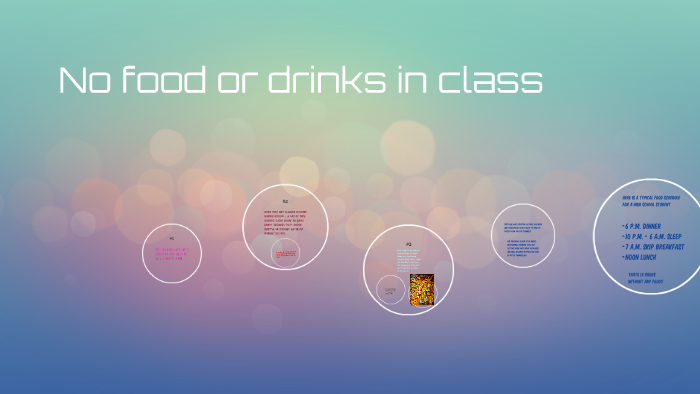 No food or drinks in class by Sasha Hurtado on Prezi