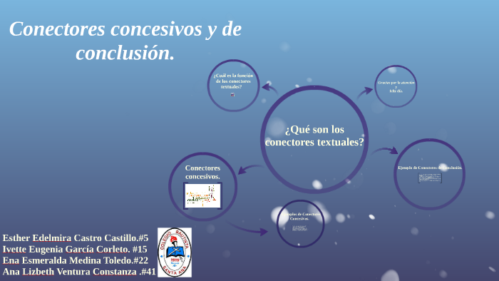Conectores concesivos y de conclusión. by Tony Menjivar on Prezi
