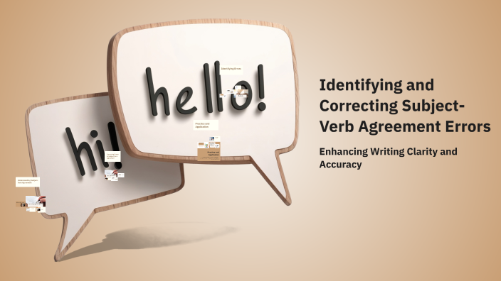 Identifying and Correcting Subject-Verb Agreement Errors by Hailey ...