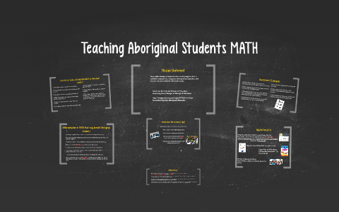 Teaching Aboriginal Students in MATH by G F on Prezi