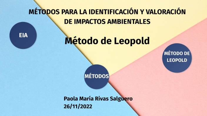 Método de Leopold. EIA by PAOLA MARIA RIVAS SALGUERO on Prezi