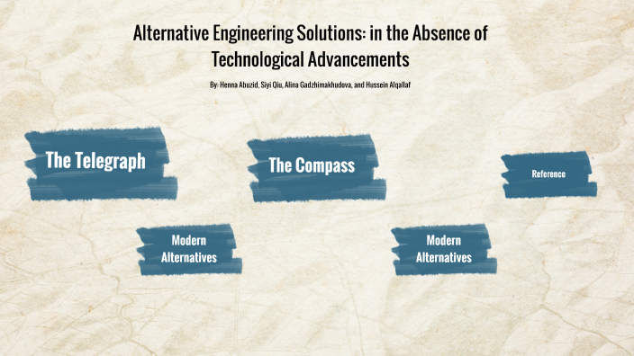 Alternative Engineering Solutions: in the Absence of Technological ...
