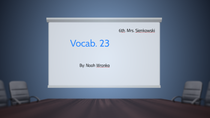 Vocab by on Prezi