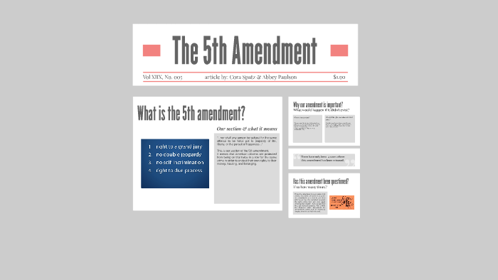 5th Amendment Due Process