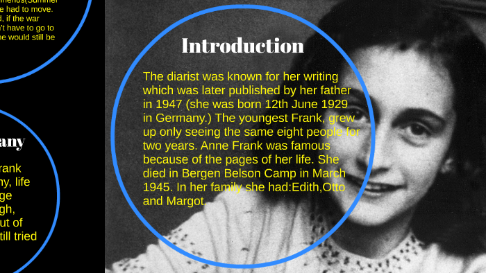The diary of Anne Frank by Abigail Royle on Prezi