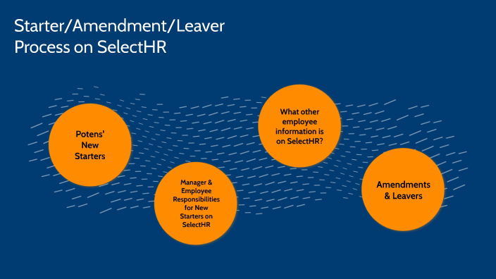 Starter/Amendment/Leaver Process by Claire Mole on Prezi