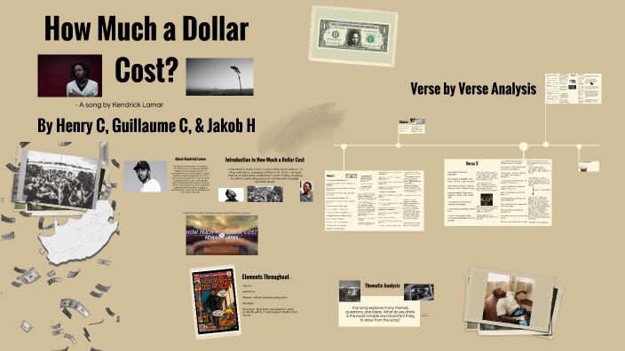 How Much a Dollar Cost By: Kendrick Lamar by Guillaume Chabenat on Prezi