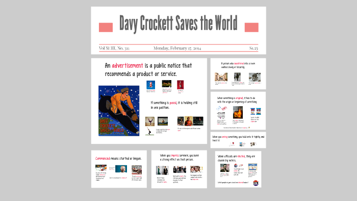 Davy Crockett Saves the World by Cheryl Tuatoo on Prezi
