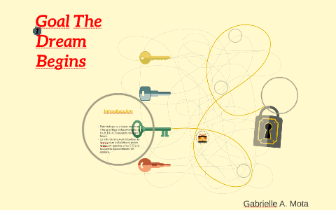 Goal The Dream Begins by Gabrielle A. Mota