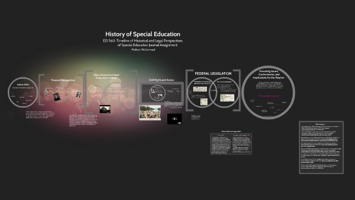 History of Special Education by Mallory McCormack on Prezi