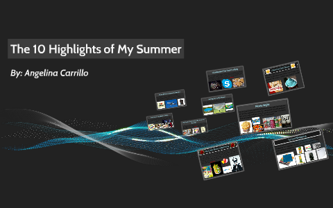 The 10 Highlights of My Summer by angelina carrillo on Prezi