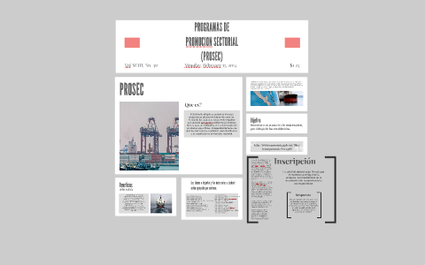 PROGRAMAS DE PROMOCION SECTORIAL (PROSEC) by nathalia bayon on Prezi