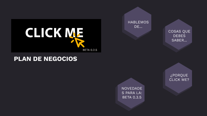 CLICK ME: PLAN DE NEGOCIOS by El DA Aguilar uwu on Prezi