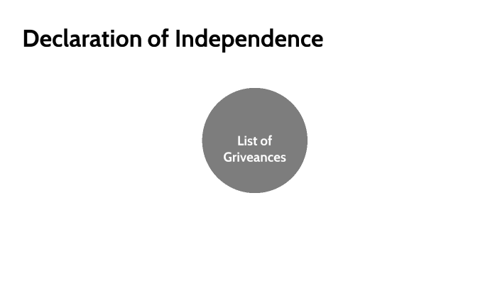 Grievances in the Declaration of Independence by Anel Lua on Prezi