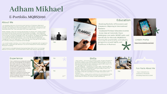 MQBS3010, Agility Exercise, E-Portfolio by Adham Mikhael on Prezi