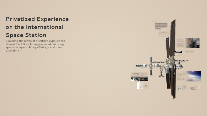 Privatized Experience on the International Space Station by Yamaan ...