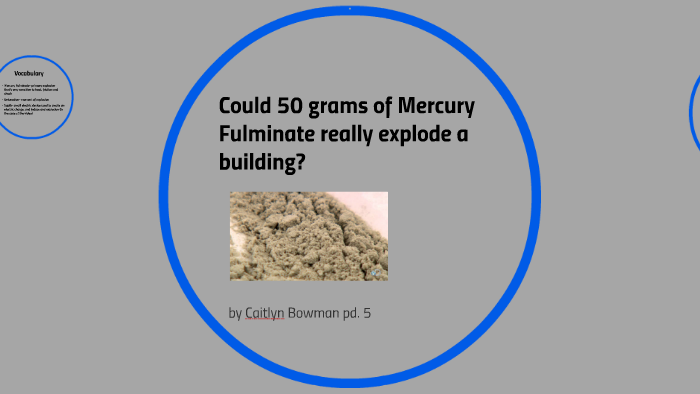 How explosive is 50g of Mercury Fulmate by Alexa Moak on Prezi
