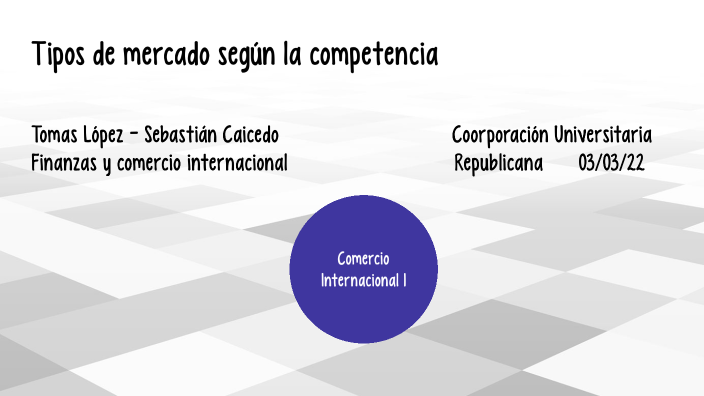 Tipos de mercado segun la competencia by TOMAS FELIPE LOPEZ MARTINEZ on ...